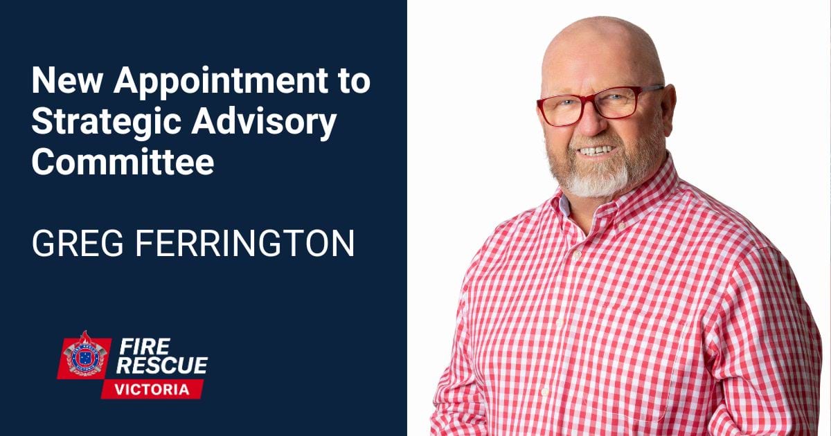 New appointment to Strategic Advisory Committee | Fire Rescue Victoria